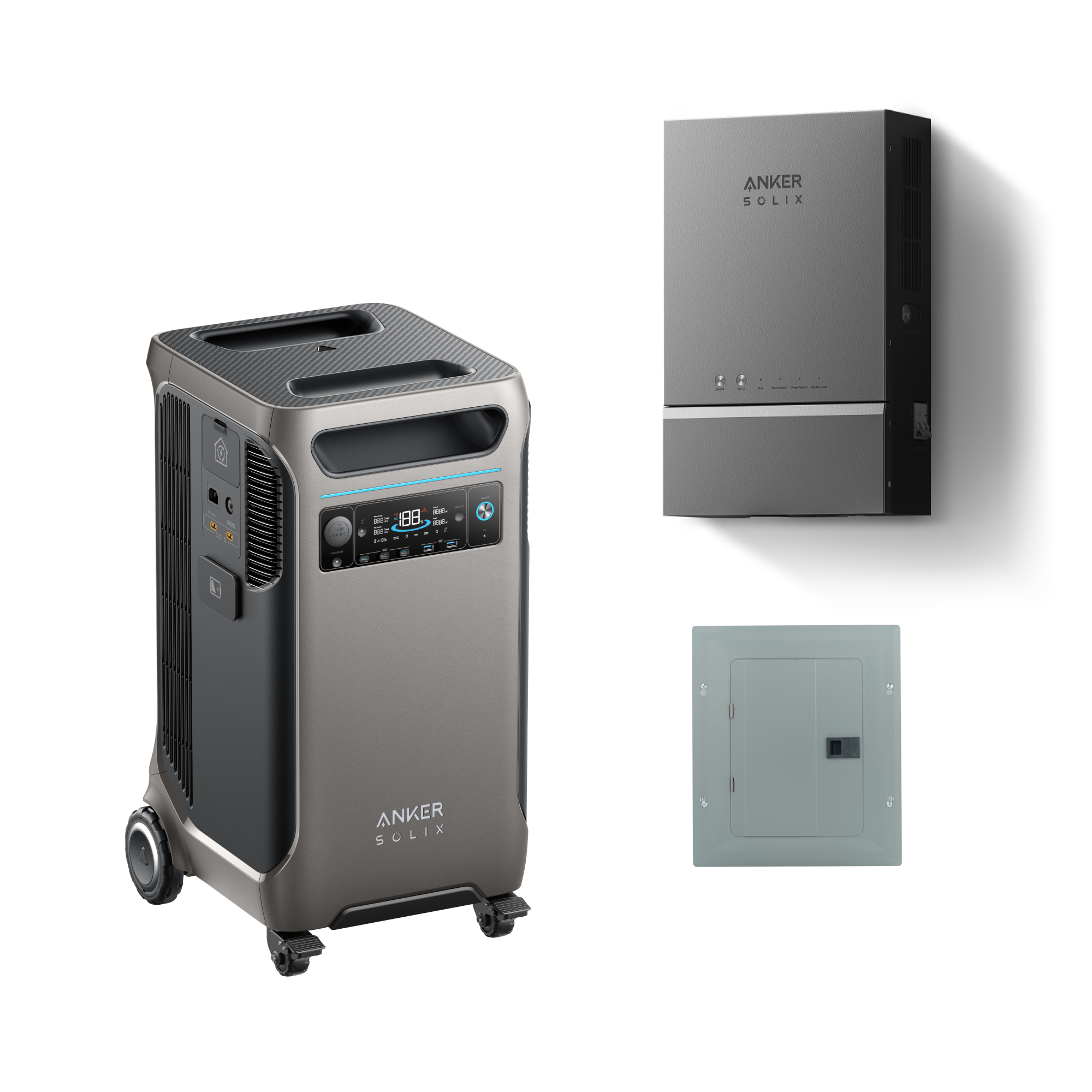 Anker SOLIX F3800 + Home Power Panel + Subpanel Bundle Set – Automaxx