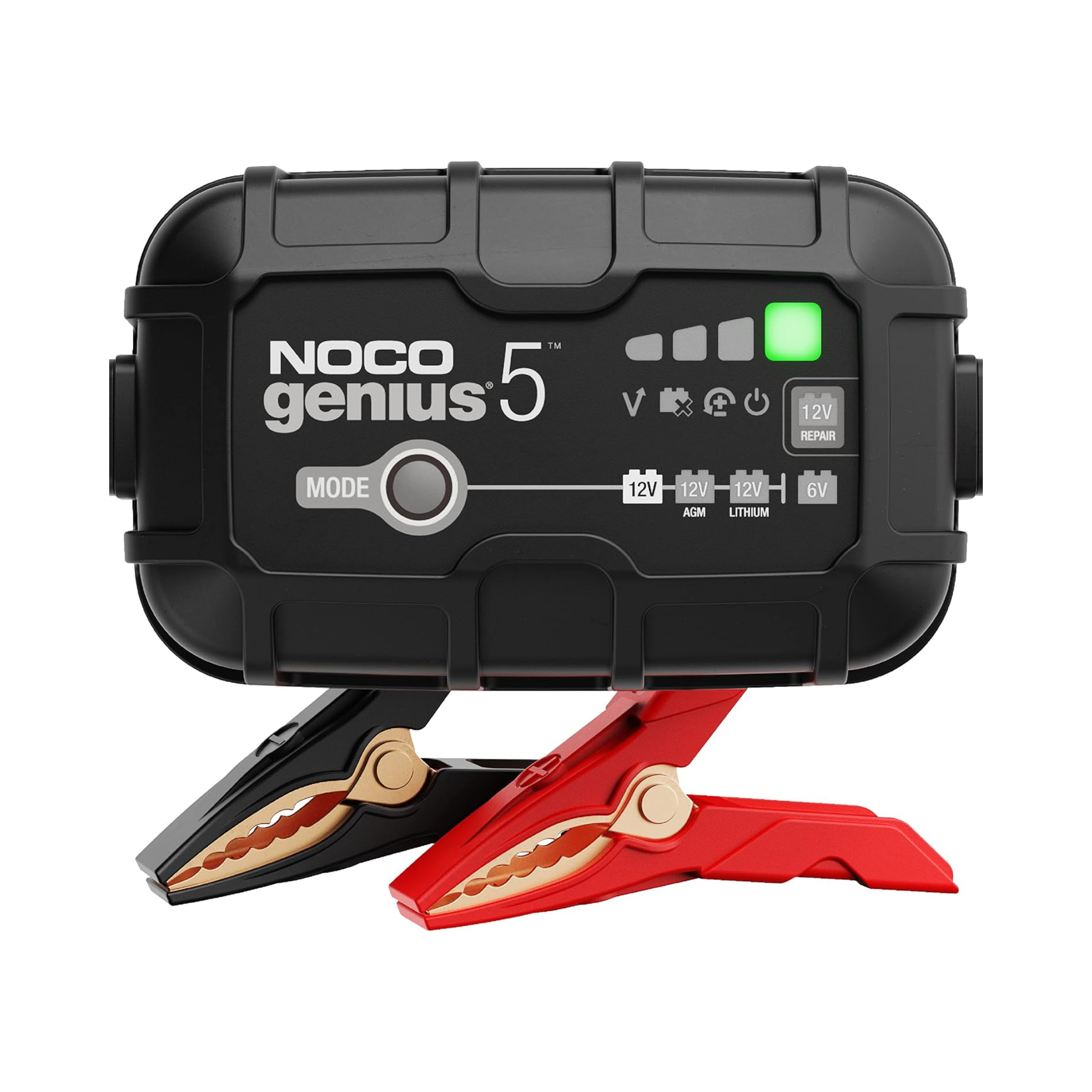 NOCO GENIUS5 5-Amp Smart Battery Charger, Maintainer, and Desulfator ...